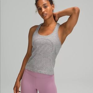 Tops | Lululemon Grey Swiftly Tech Tank | Poshmark
